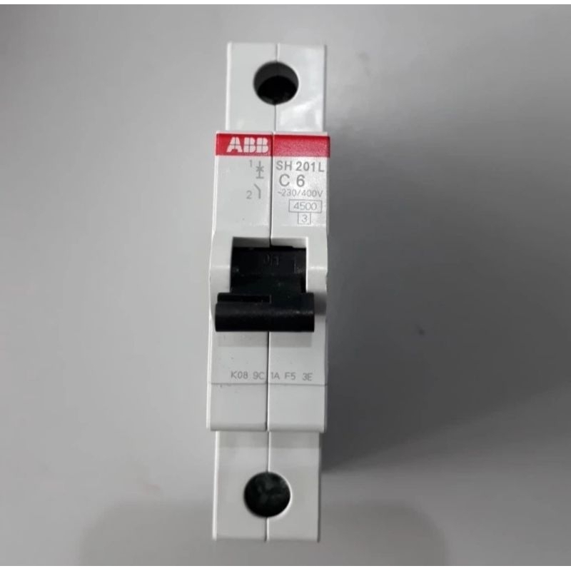 Jual MCB ABB 1P 6A 10A 16A 20A 1 Phase SH201L 4.5KA 230/400V Original ABB 100% | Shopee Indonesia