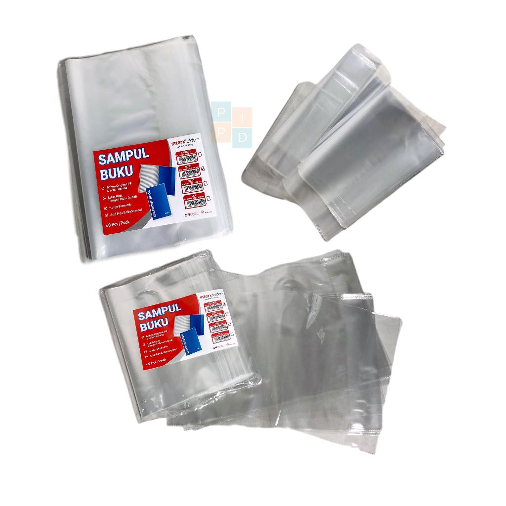 Jual InterX - Sampul Buku Plastik Mika Bening Isi 60 Lembar - Pack ...