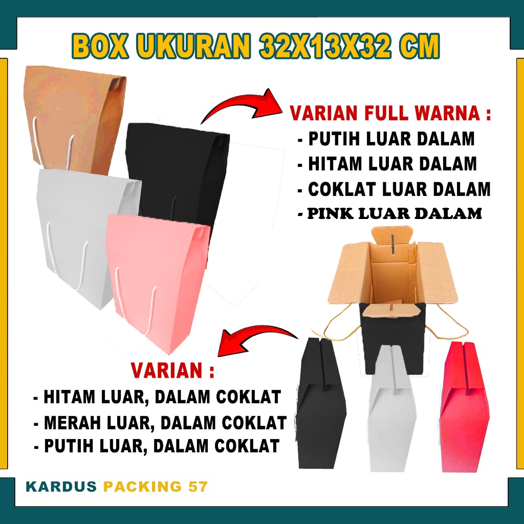 Jual Box 32x13x32 Cm / Box Tas / Box Hampers | Shopee Indonesia