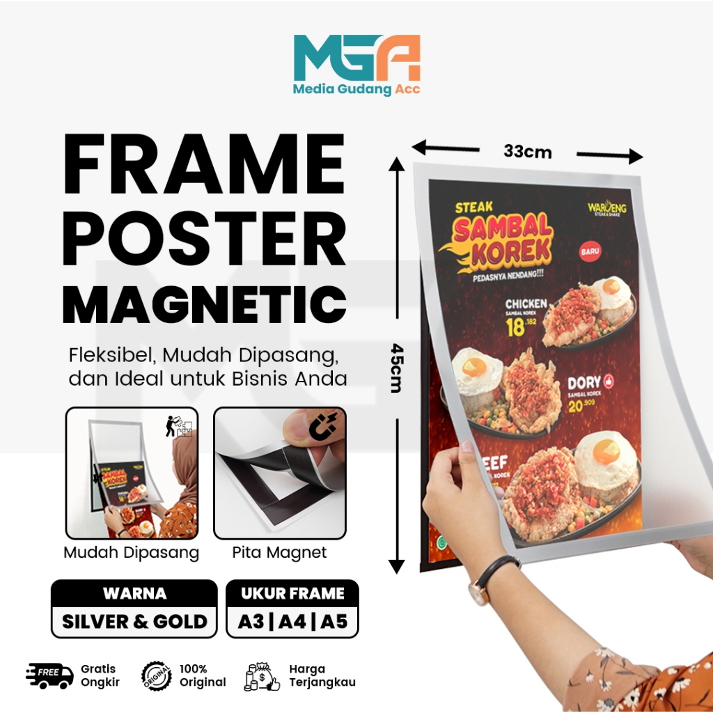 Jual Tempat Poster / Brosur Tempel Dinding / Brosur Display / Sign ...