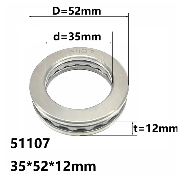 Jual Thrust Bearing 51107 ukuran 35x52x12mm | Shopee Indonesia