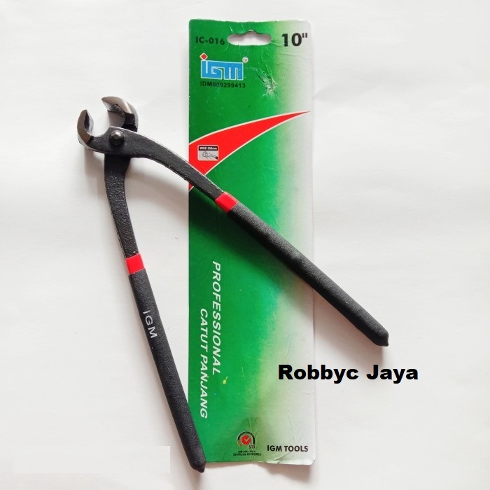 Jual Tang Catut Panjang Tang Kakaktua IGM 10" - Catut Gegep Cabut Paku ...
