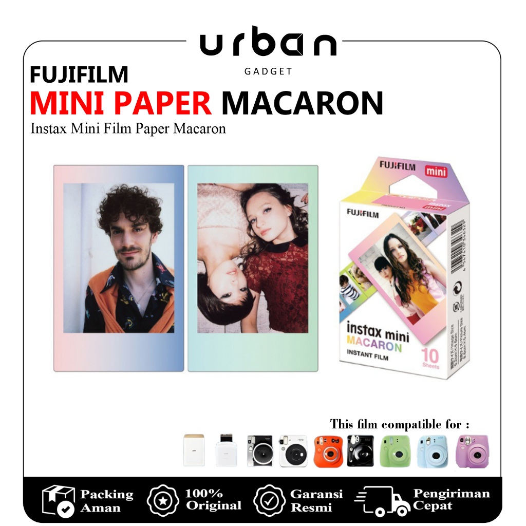 Jual FUJIFILM Instax Mini Paper Macaron - Paper Film Instax | Shopee ...