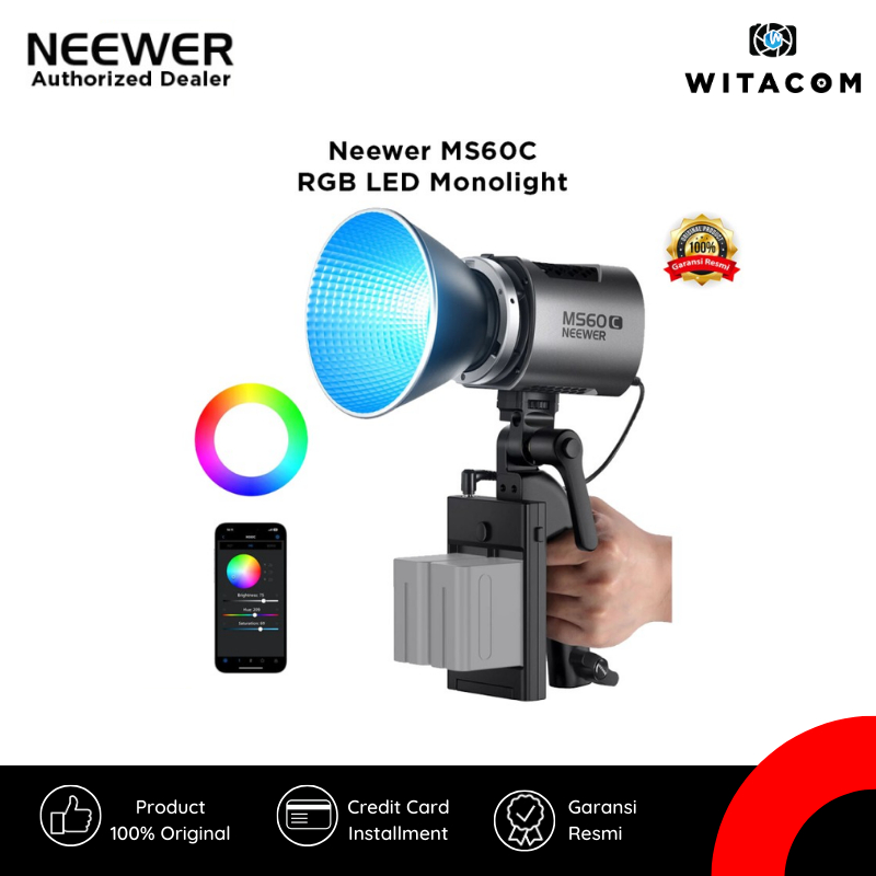 Jual Neewer MS60C / MS 60C RGB LED Monolight - Original | Shopee Indonesia