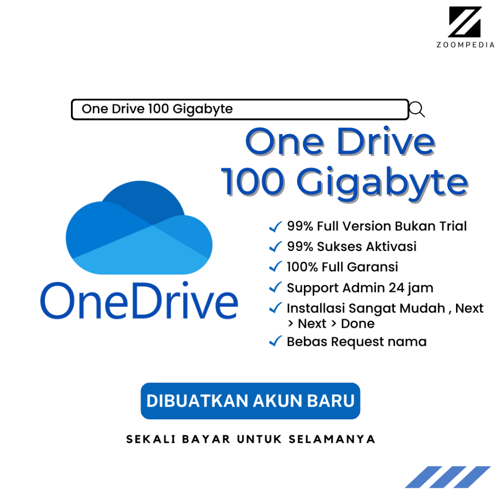 Jual OneDrive 100GB Lifetime Account | Shopee Indonesia