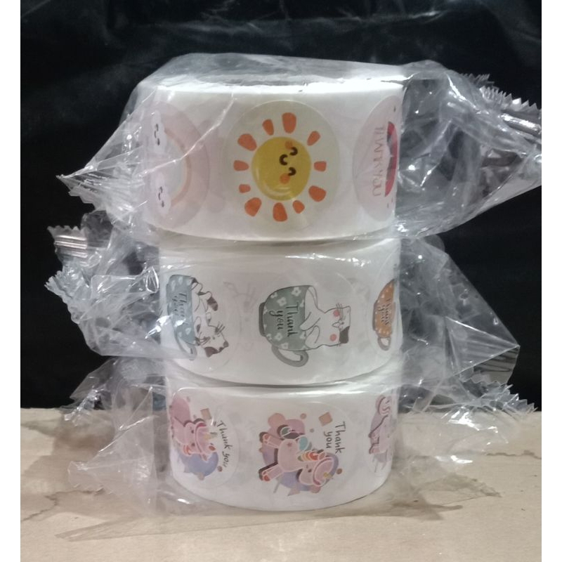 Jual Stiker label Thank you motif lucu 500pcs | Shopee Indonesia