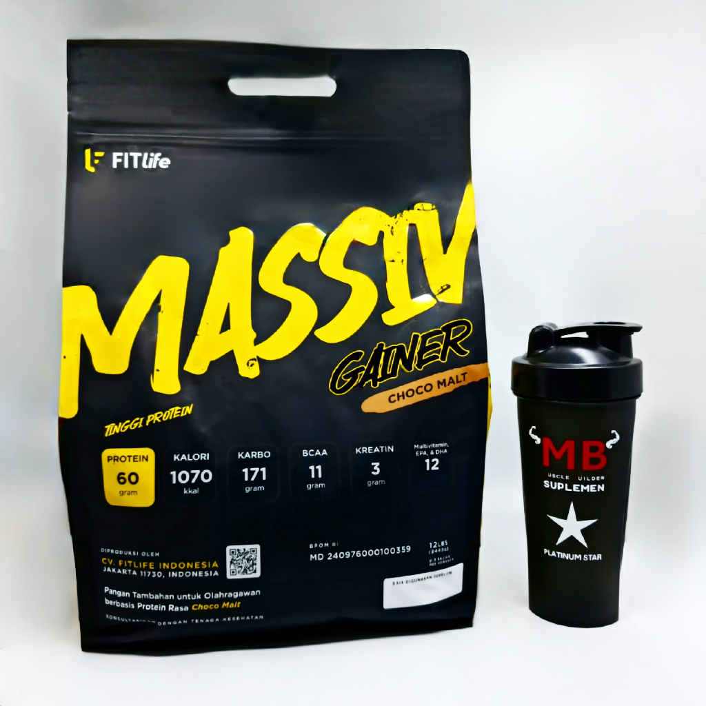 Jual Massiv Gainer Fitlife 12 lbs Massive Mass Protein Fit Life 12lbs ...