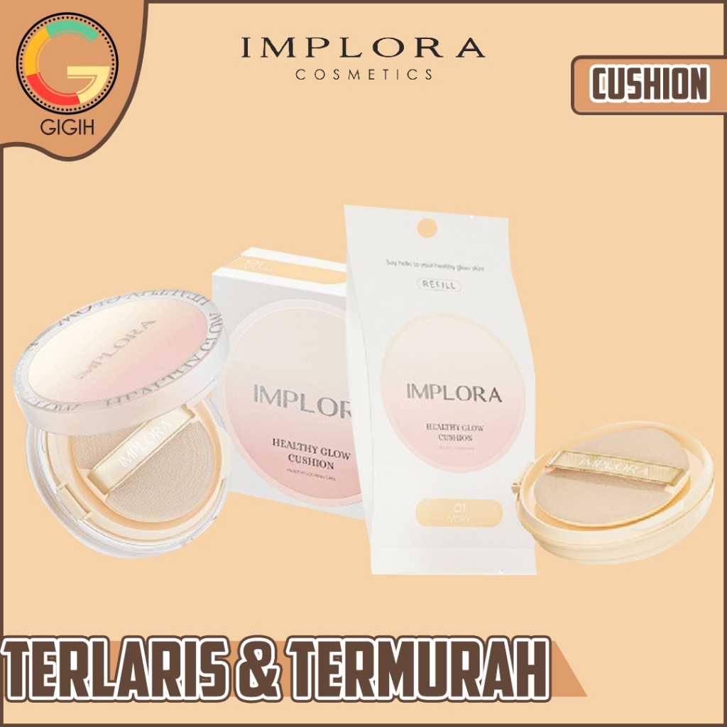 Jual IMPLORA CUSHION BEDAK HEALTHY GLOW ( READY 6 SHADE COLOR ...