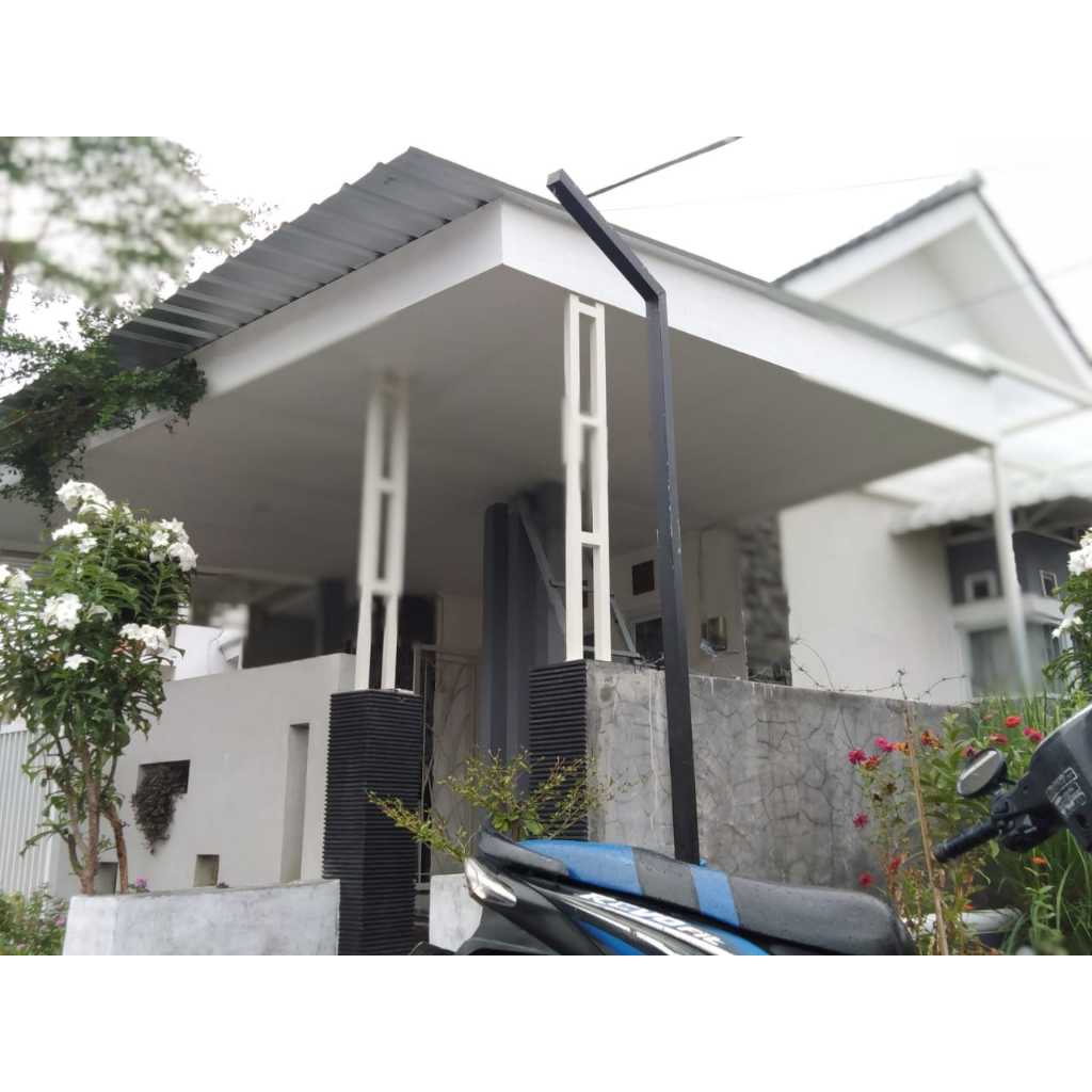 Jual kanopi minimalis bahan atap spandek+GRC | Shopee Indonesia