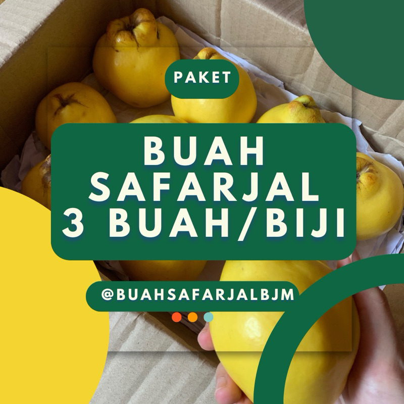 Jual Paket Buah Safarjal Buah Quince - 3 Buah/Biji | Shopee Indonesia
