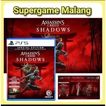 Jual Assassins Creed Shadows PS5 Assassin Shadow PS 5 Cd Game Gaming ...