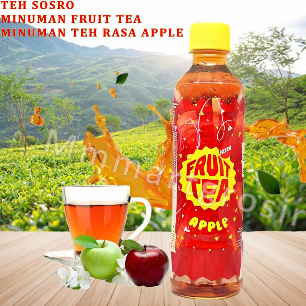 Jual Fruit Tea Sosro / Minuman Teh Kemasan Botol / Teh Rasa Apple / 350ml | Shopee Indonesia