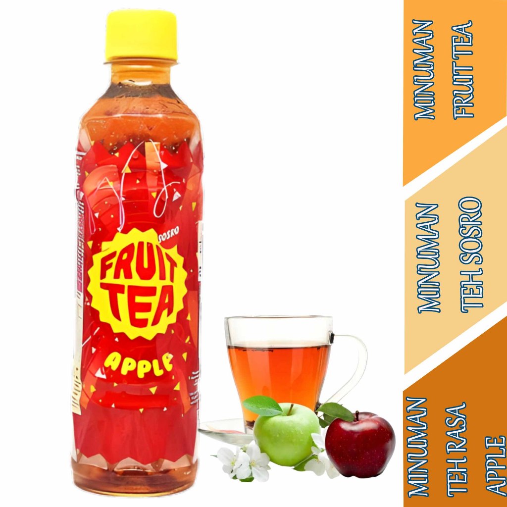 Jual Teh Rasa Apple - Fruit Tea Sosro - Minuman Teh Kemasan Botol - 350ml | Shopee Indonesia