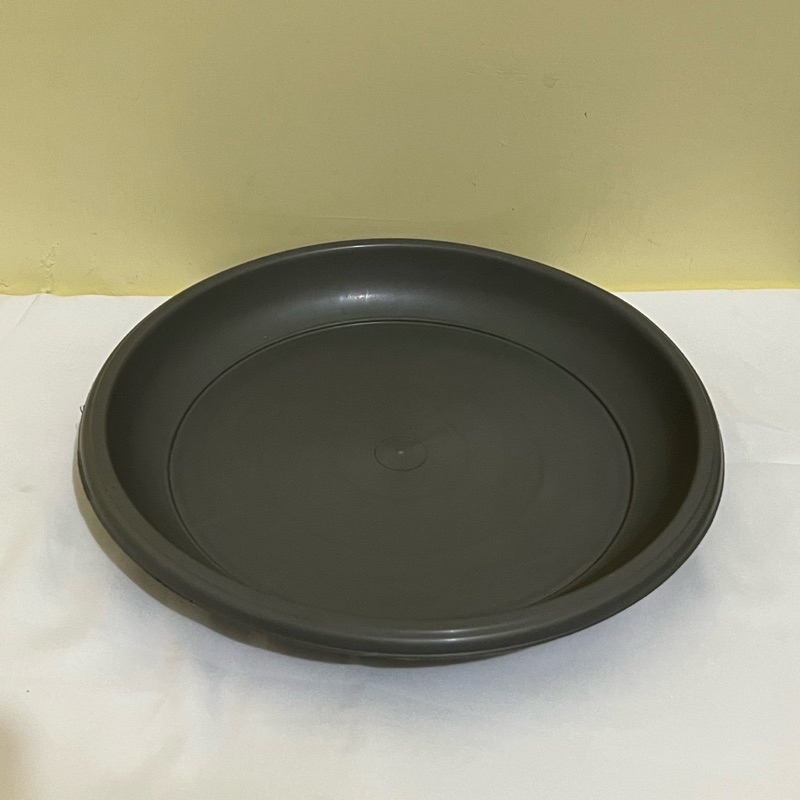 Jual Nampan Bulat Plastik / Loyang Bulat Plastik Abu-abu Diameter 25 cm ...