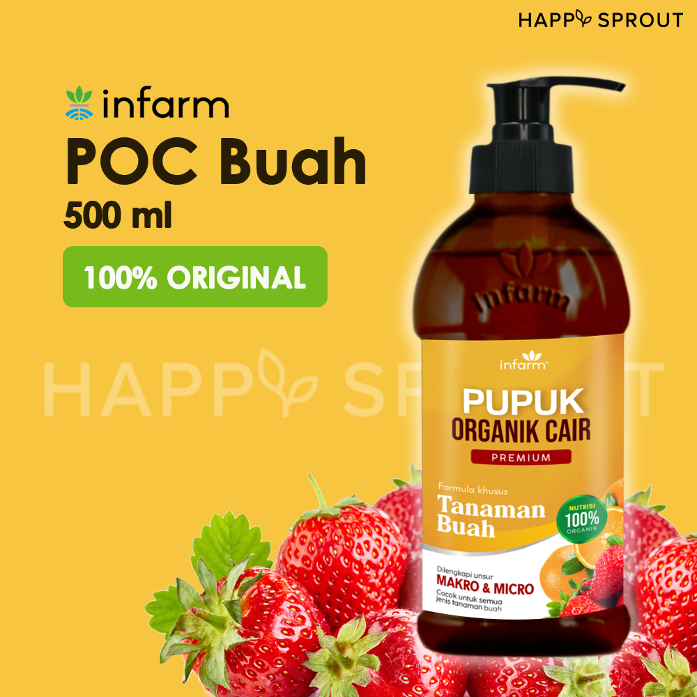 Jual Pupuk Organik Cair Tanaman Buah INFARM Bandung POC 500ml | Shopee ...