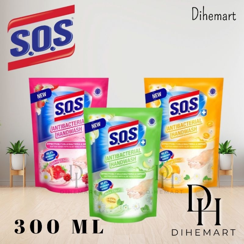 Jual SOS Hand Soap 300 ML | Hand Wash | Shopee Indonesia
