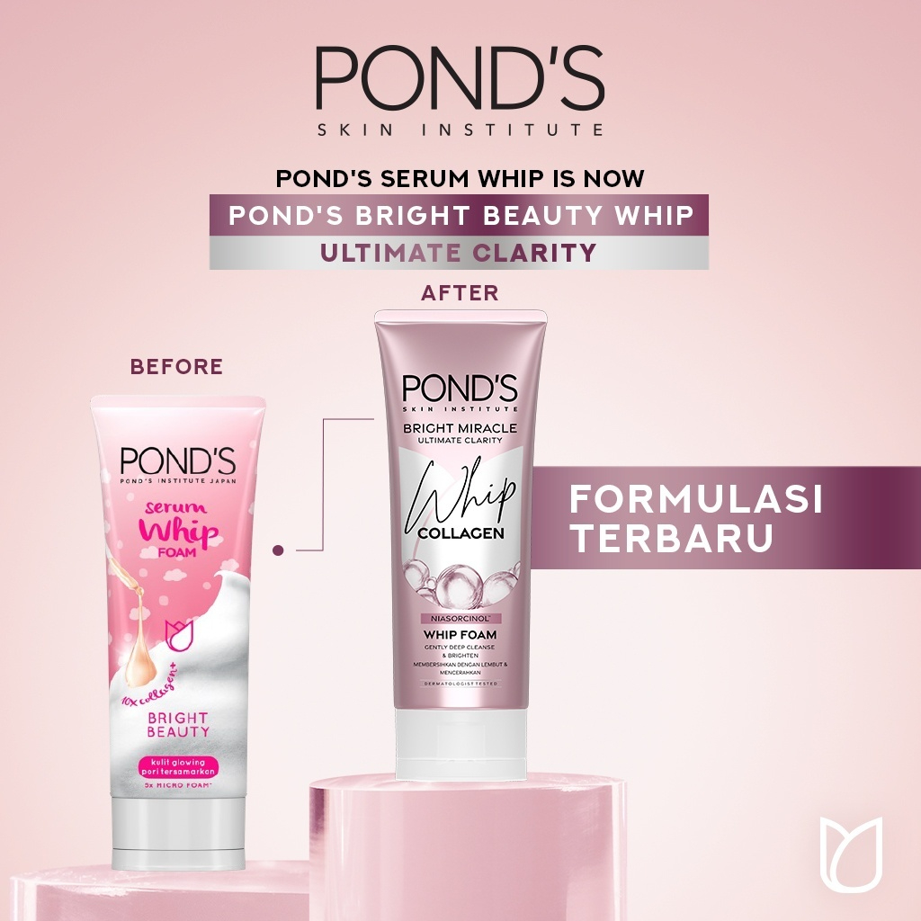 Jual Ponds Facial Foam Thymo Bha - Whip Foam Pink / Hitam - Anti ...