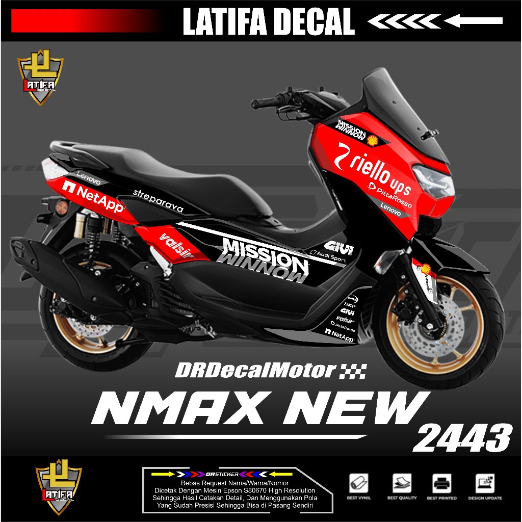 Jual TERBARU Decal Yamaha Nmax 155 New 2020 2021 2022 2023 2024 Full ...