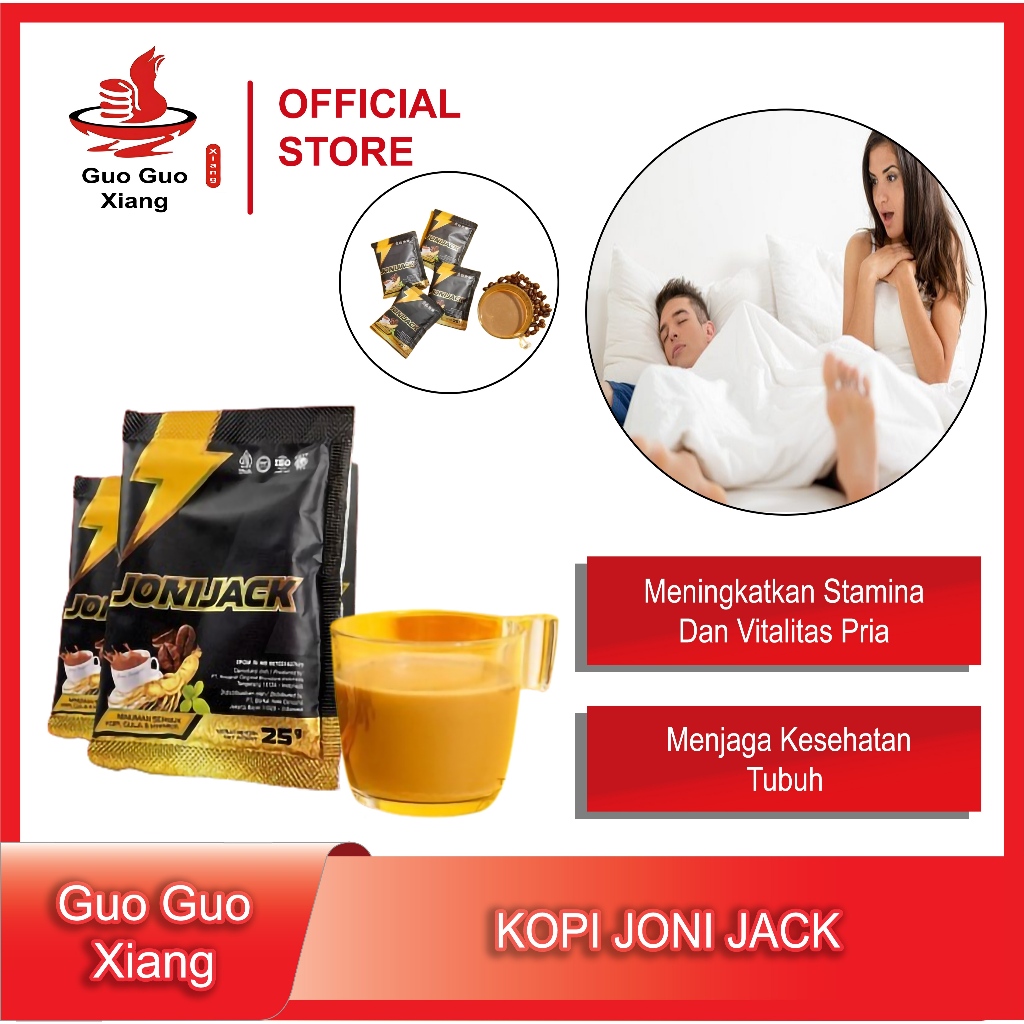 Jual BPOM JONIJACK KOPI GINGSENG STAMINA KUAT 1 SACHET | Shopee Indonesia