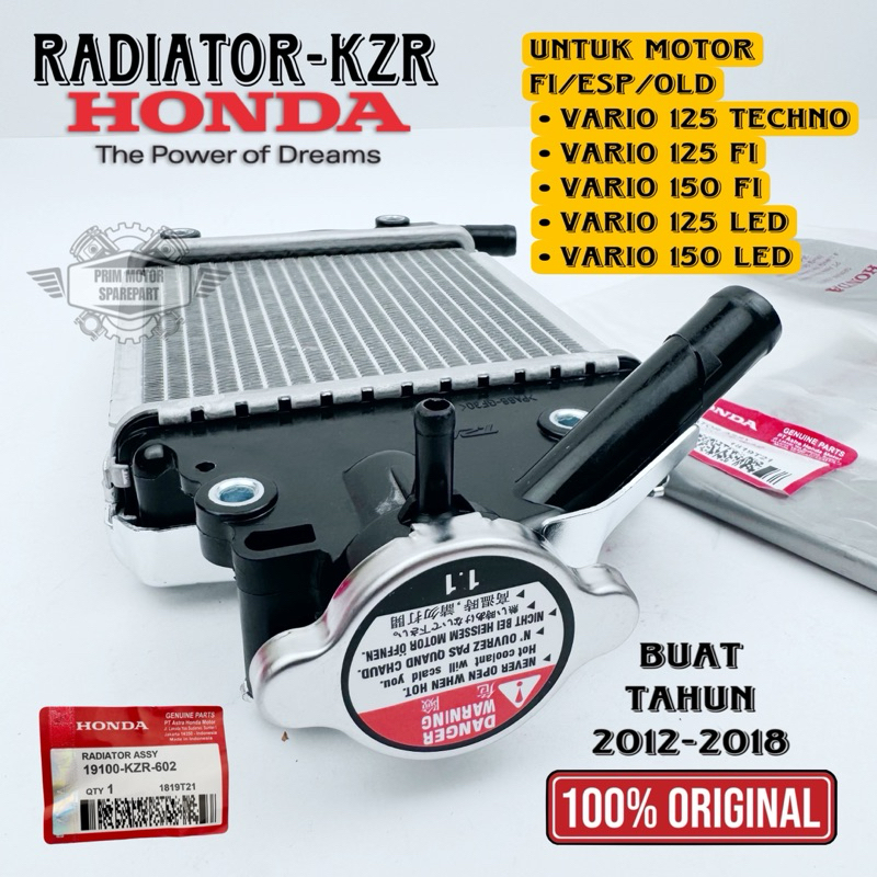 Jual RADIATOR KZR ORIGINAL VARIO 125 TECHNO, VARIO 125 FI, VARIO 150 FI ...