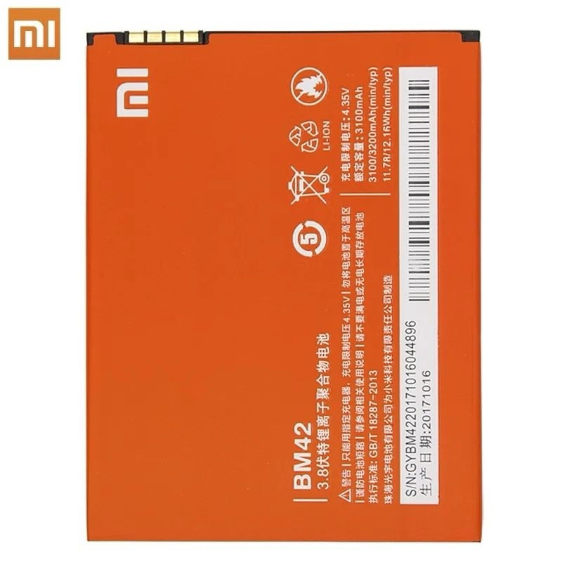 Jual Baterai Batre Xiaomi Redmi Note 1 Bm42 Batre Xiaomi Bm42 Original ...