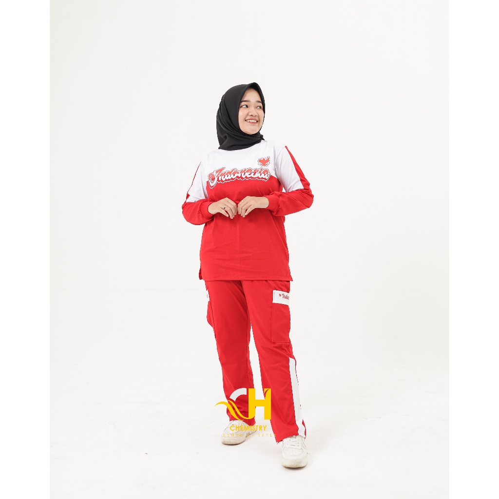 Jual One Set 17 Agustus Dewasa 2025 Setelan Hut Ri Wanita Ke-80 Setcell ...