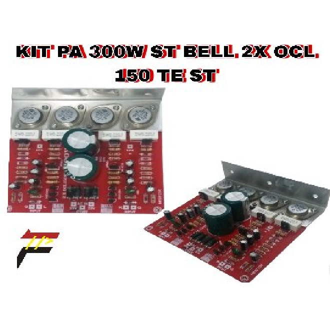 Jual KIT POWER AMPLI 300W ST BELL 2X OCL 150W TR ST | Shopee Indonesia