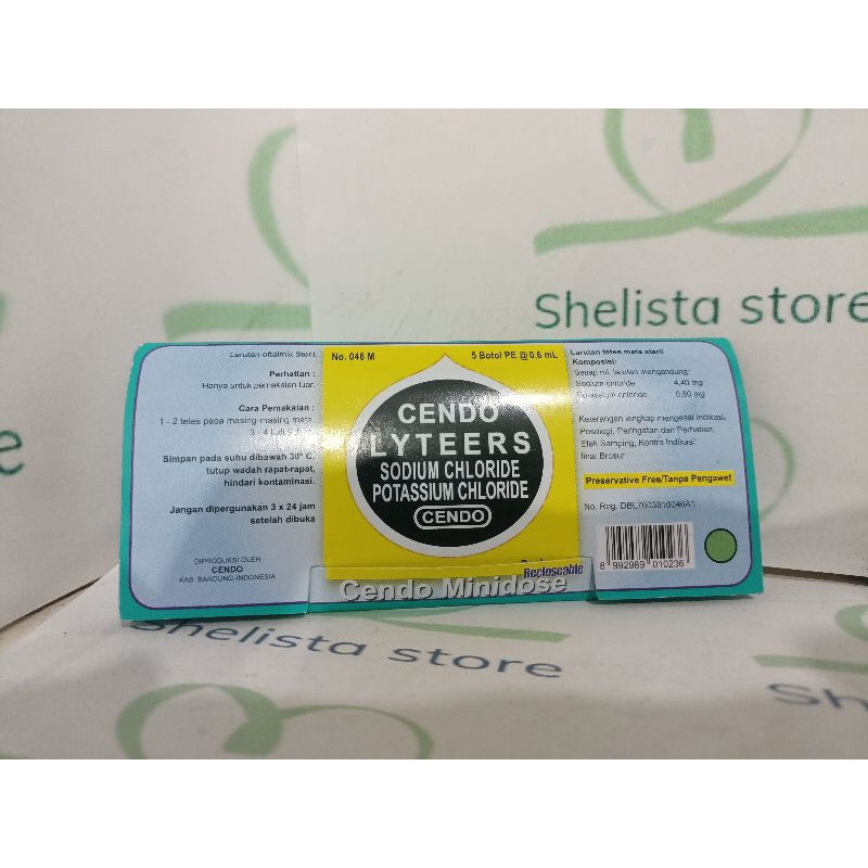 Jual Cendo Lyteers Minidose eye drop 0,6 ml (per strip) | Shopee Indonesia