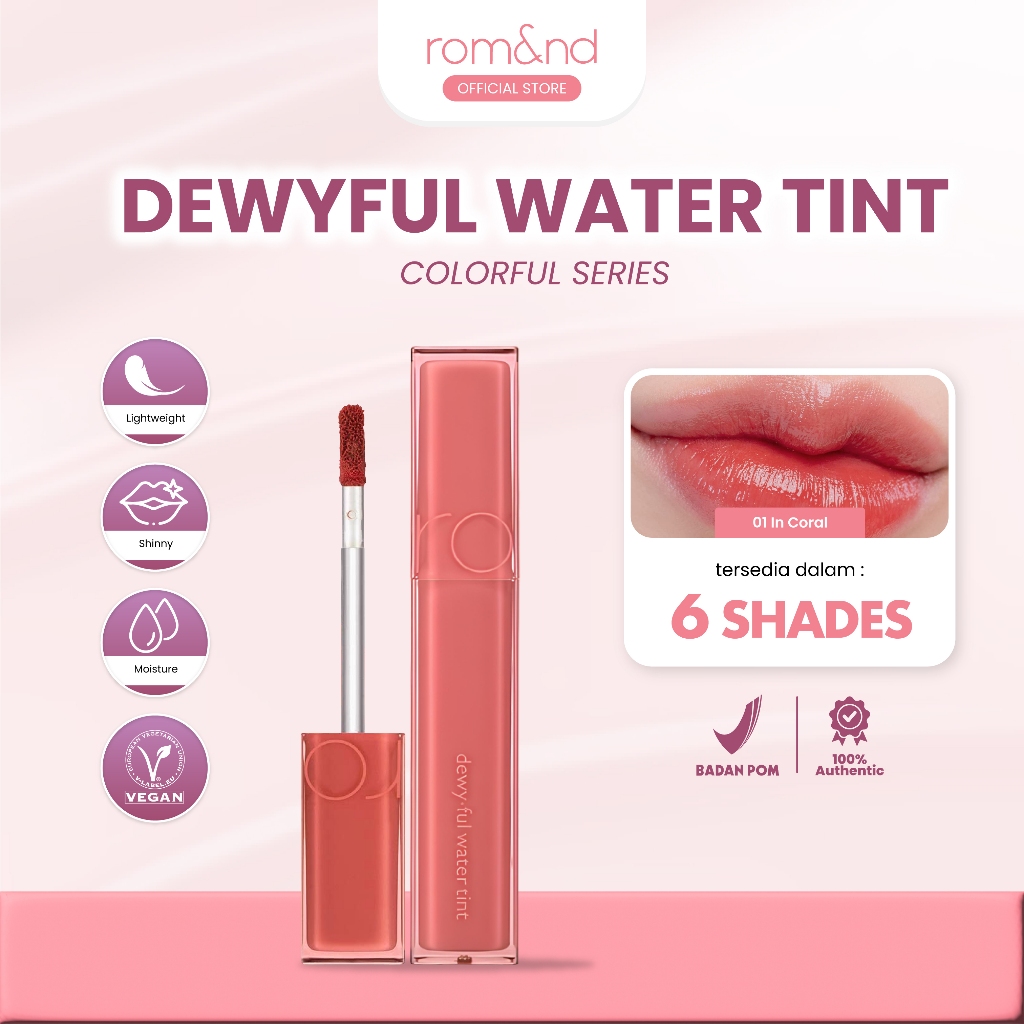 Jual ROMAND - Dewyful Water Tint 5gr | Glossy | Moisturizing | Colorful ...