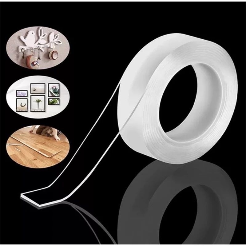 Jual Double Tape Nano Magic isolasi impor Roll Dobel Solatip Selotip ...