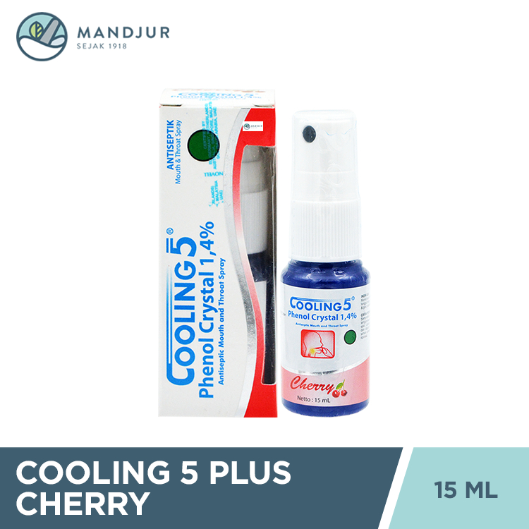 Jual COOLING 5 (CHERRY FLAVOUR) 1 BOTOL SPRAY @ 15 ML | Shopee Indonesia