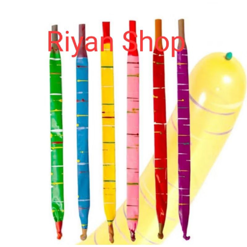 Jual Balon Roket Panjang Isi 100 pcs | Shopee Indonesia