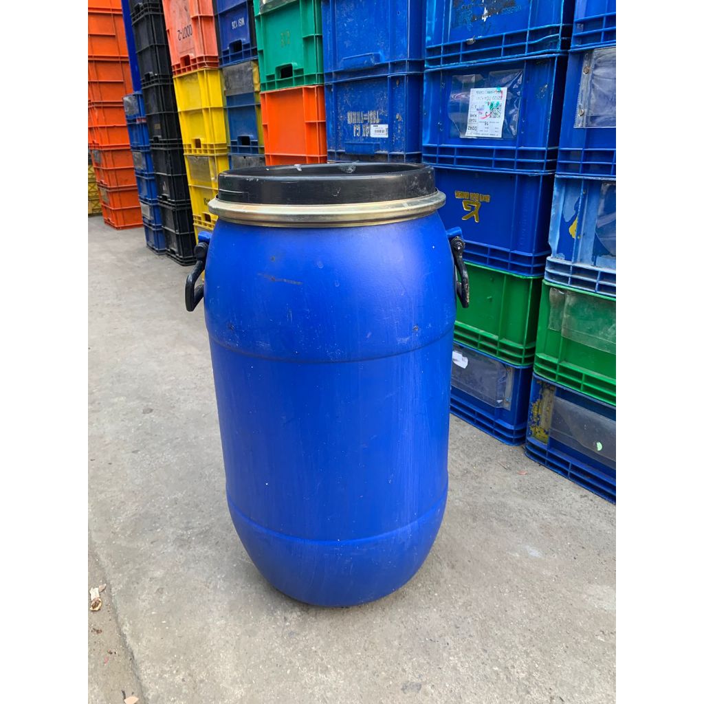Jual Tong Drum 40liter Bekas Makanan Tong Drum 40kg Bekas Gula Tong ...