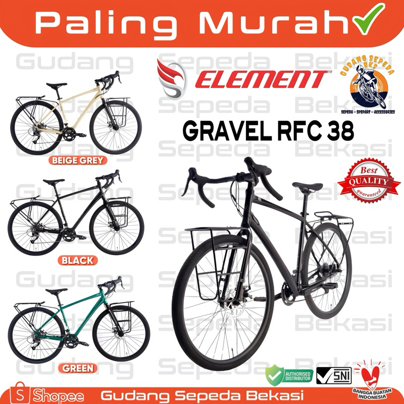 Jual SEPEDA BALAP GRAVEL ELEMENT FRC 38 ROADBIKE ALL TERRAIN SPEC FRAME ...