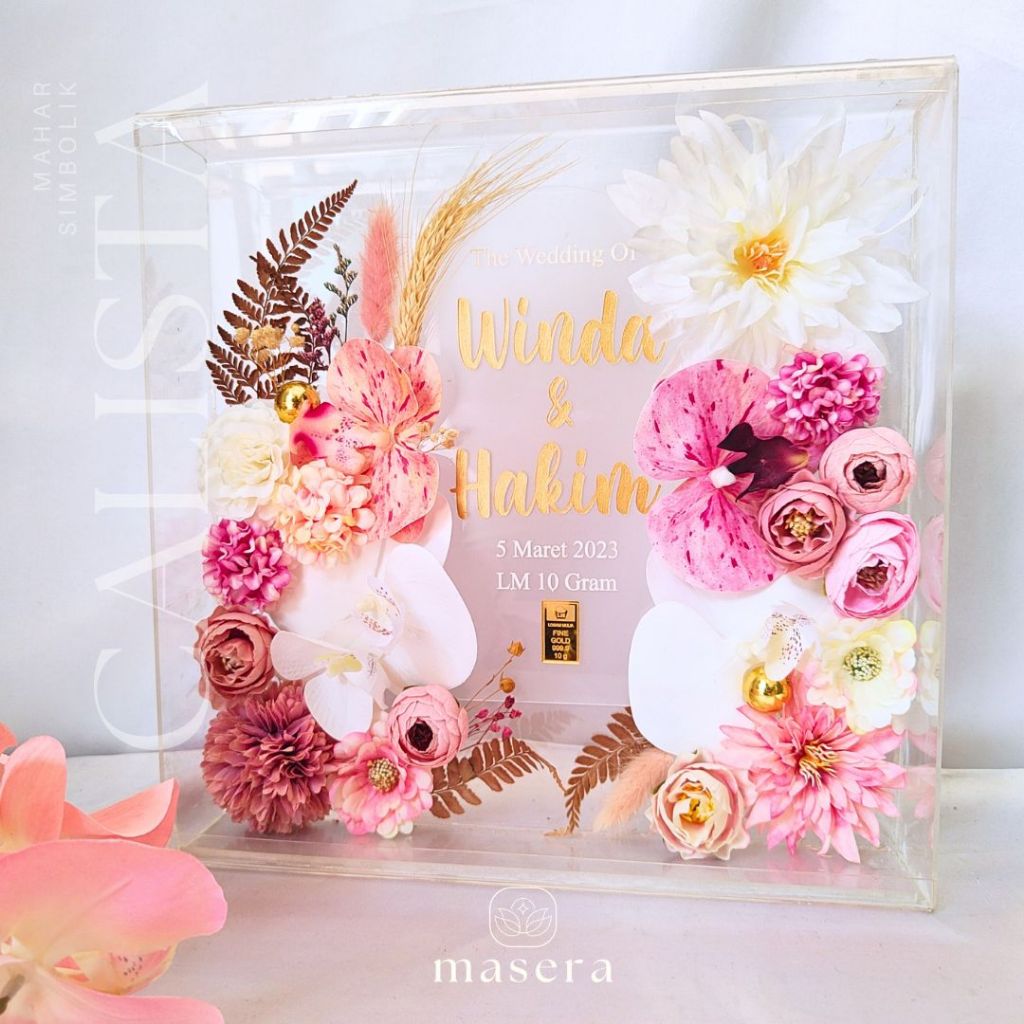 Jual Mahar Simbolis Frame Akrilik 3D CALISTA by MASERA ukuran 30x30x5cm ...