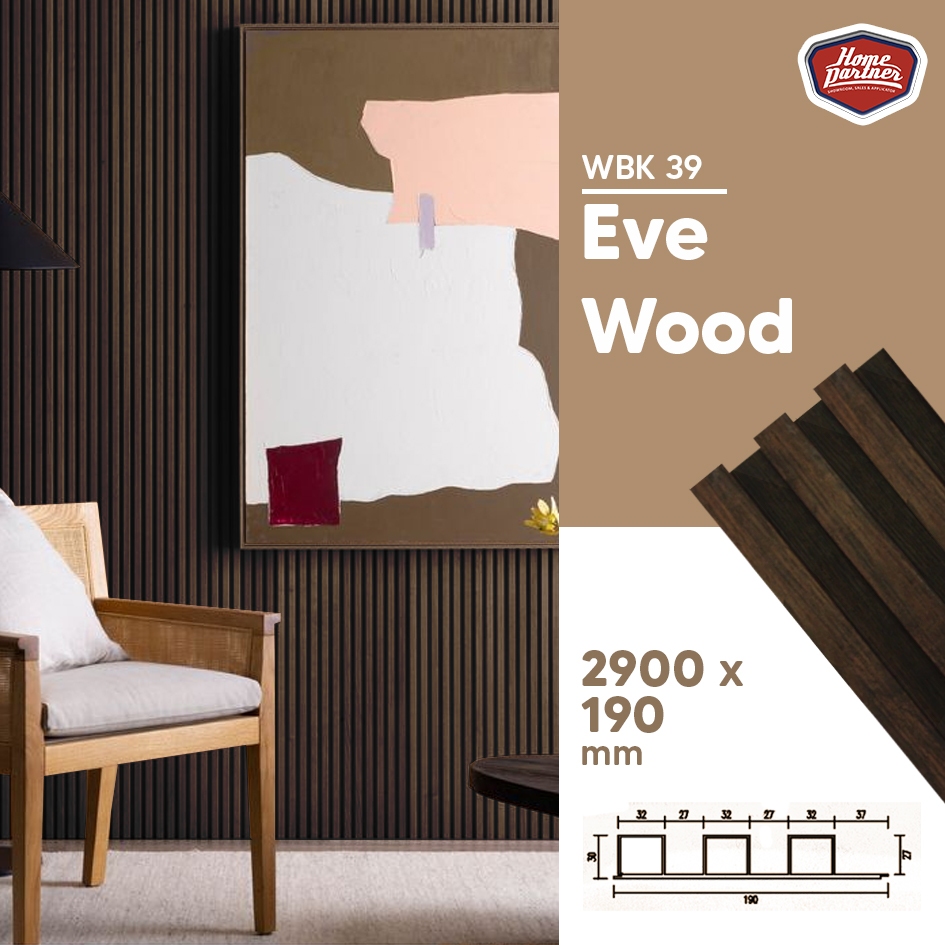 Jual WALL PANEL PVC / WALL PANEL WPC / WALL PANEL 3D WBK39-11 EVE WOOD | Shopee Indonesia
