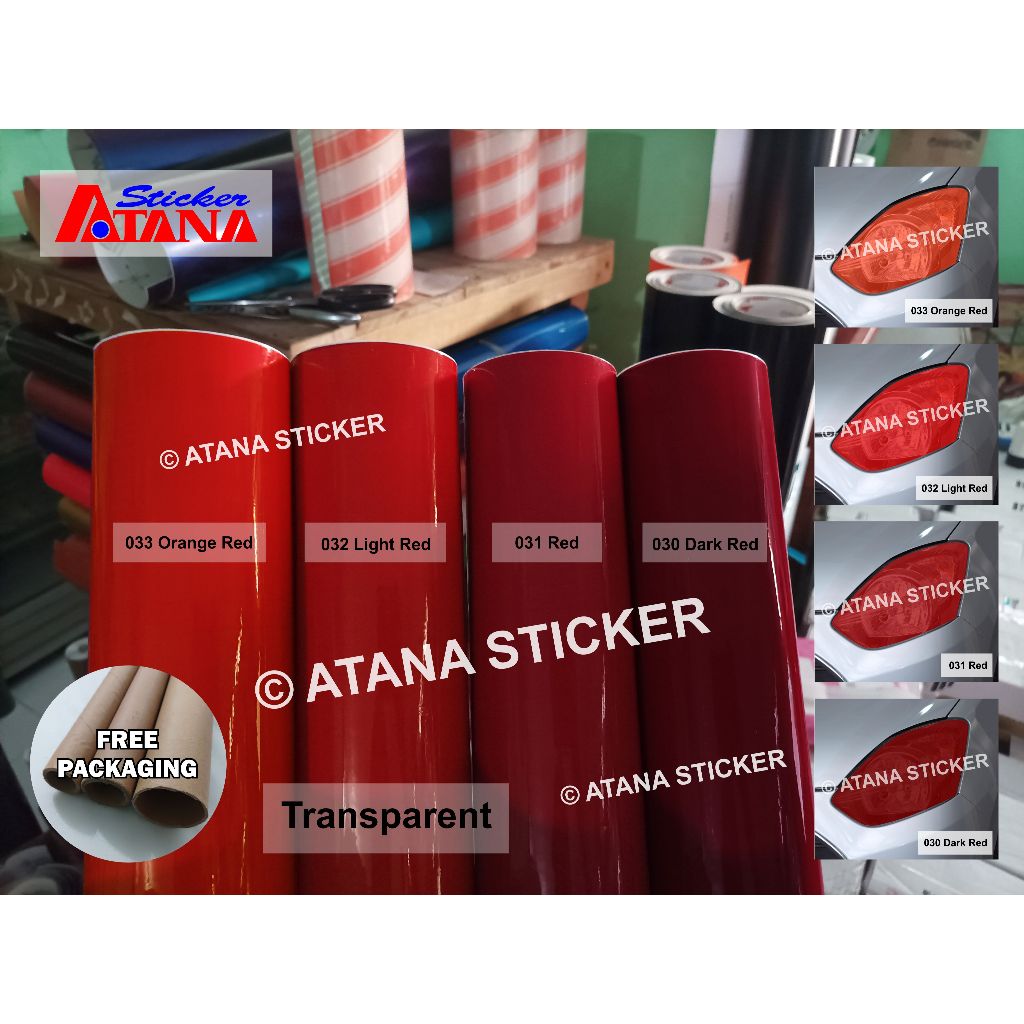 Jual Skotlet Merah Transparan Tembus Pandang Bening Muda Tua Cabai ...
