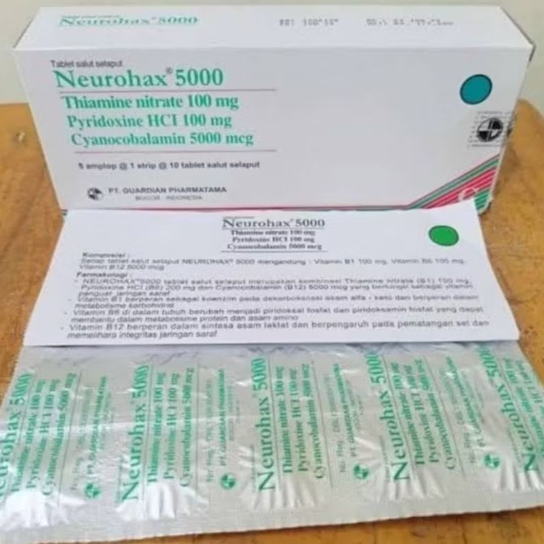 Jual NEUROHAX 5000 STRIP 10 TABLET | Shopee Indonesia