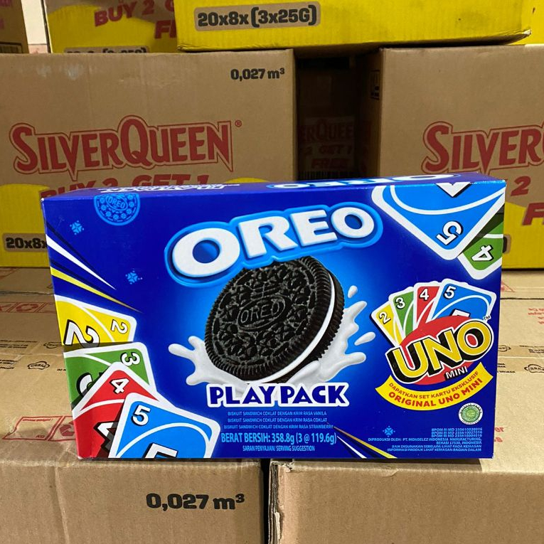 Jual Oreo Playpack Uno 3 varian rasa 1 box | Shopee Indonesia