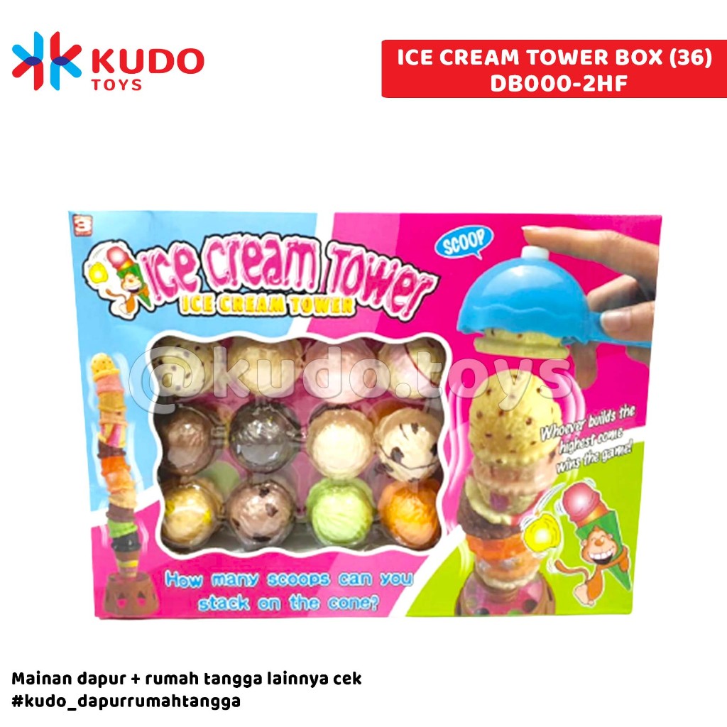 Jual MAINAN ANAK ICE CREAM TOWER BOX DB000-2HF | Shopee Indonesia