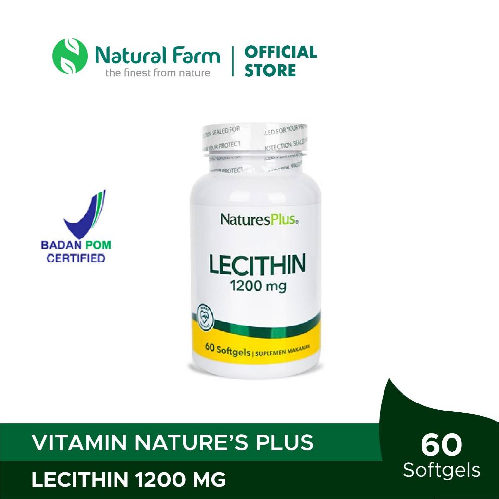 Jual Natures Plus Lecithin 1200mg - 60 Softgels | Shopee Indonesia