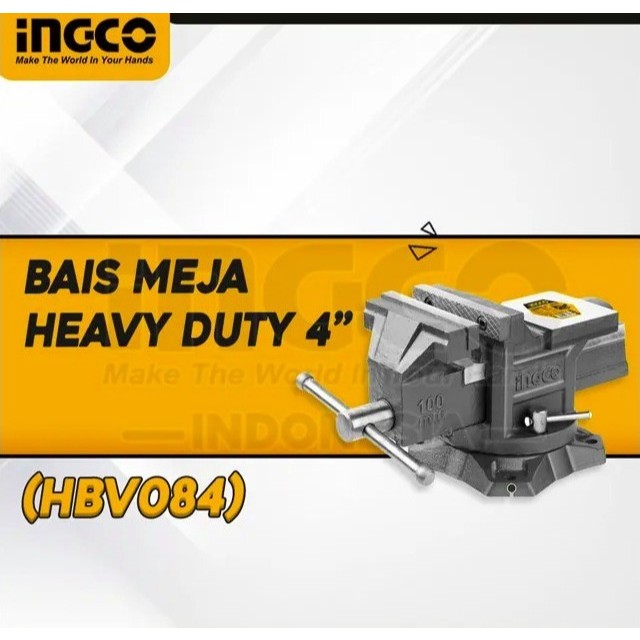 Jual Bench Vice (4") INGCO HBV084 Catok Paron Ragum Tanggem Meja Putar ...