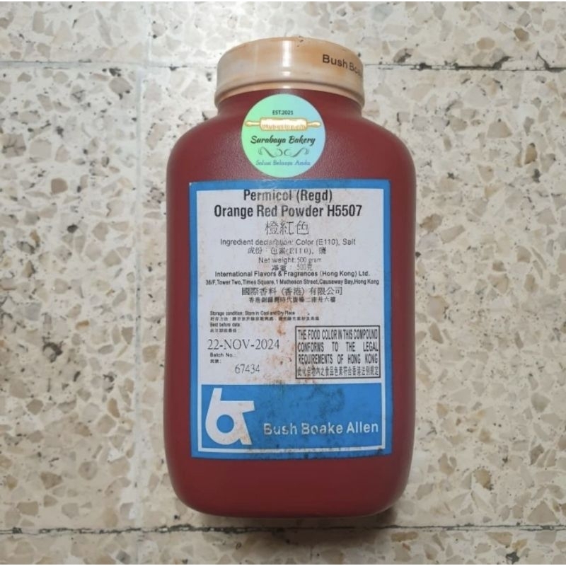 Jual Permicol (Regd) Orange Red Powder H5507 500Gr | Shopee Indonesia