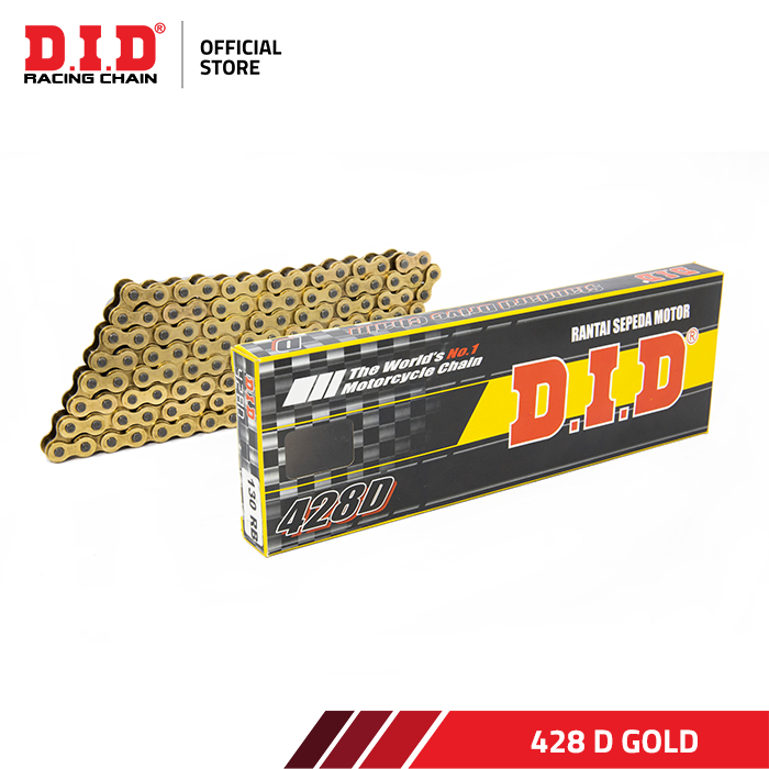 Jual Drive Chain / Rantai Motor DID 428 DX (Gold) | Shopee Indonesia