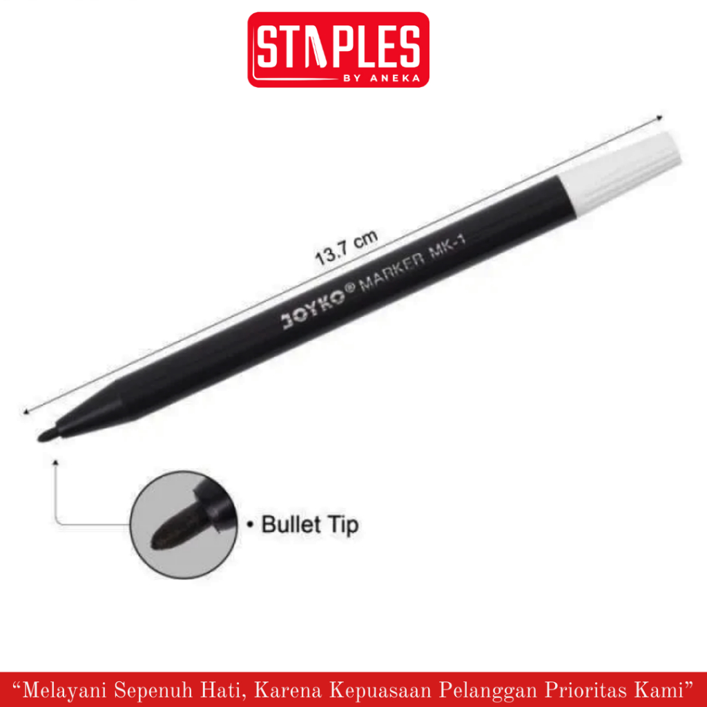 Jual Marker Penanda Spidol Joyko MK-1 Hitam / Spidol Kecil Hitam ...