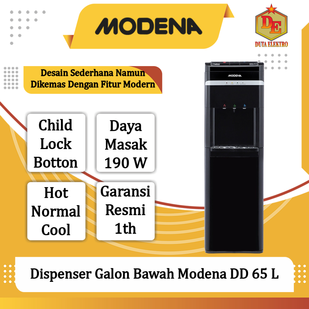 Jual Dispenser Galon Bawah Modena DD 65 L | Shopee Indonesia