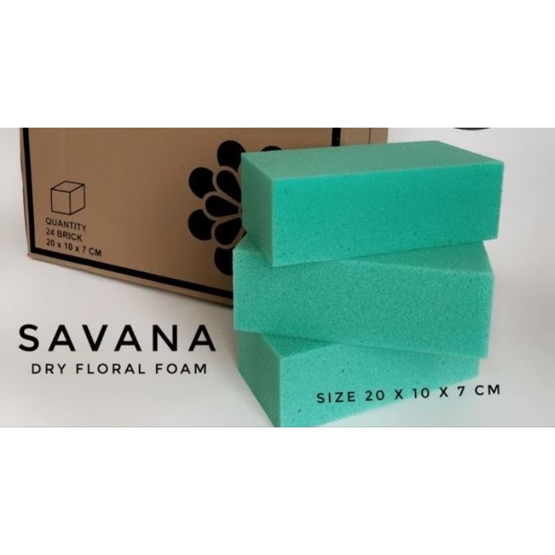 Jual SAVANA DRY FLORAL FOAM / OASIS BUSA KERING HIJAU PREMIUM | Shopee ...