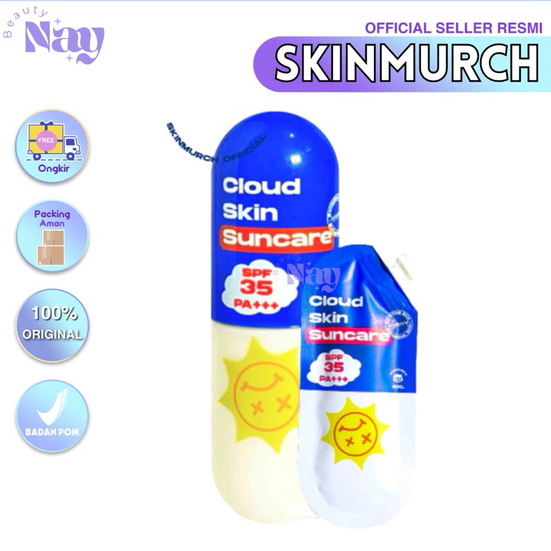 Jual SKINMURCH SUNSCREEN CLOUD SKIN SUNCARE SPF 35 PA+++ SUN SCREEN ...