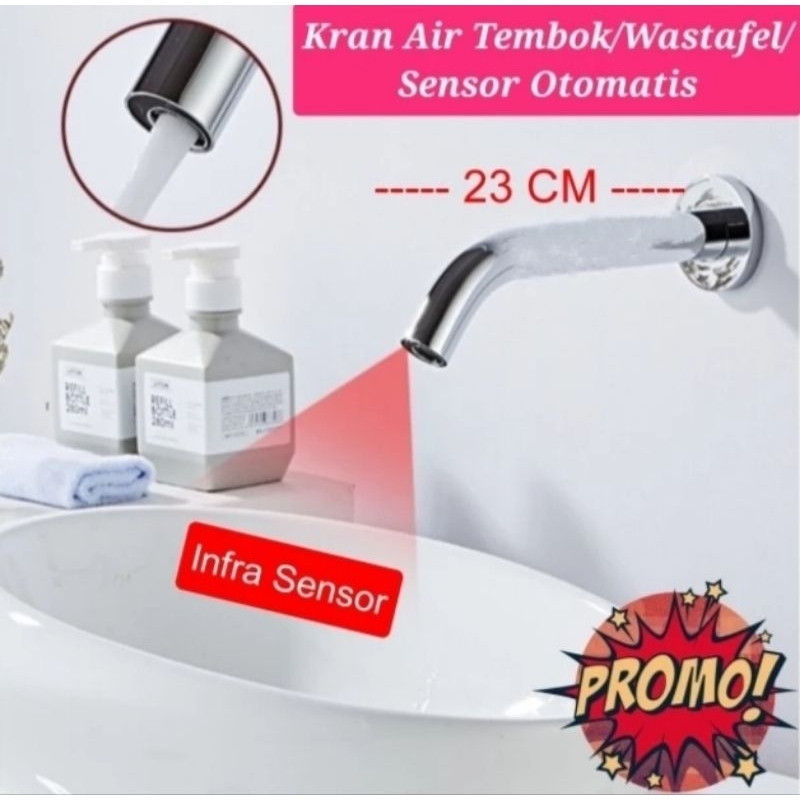 Jual Kran Sensor Tembok Kran Wastafel Kran Wudhu Otomatis Type 801 ...