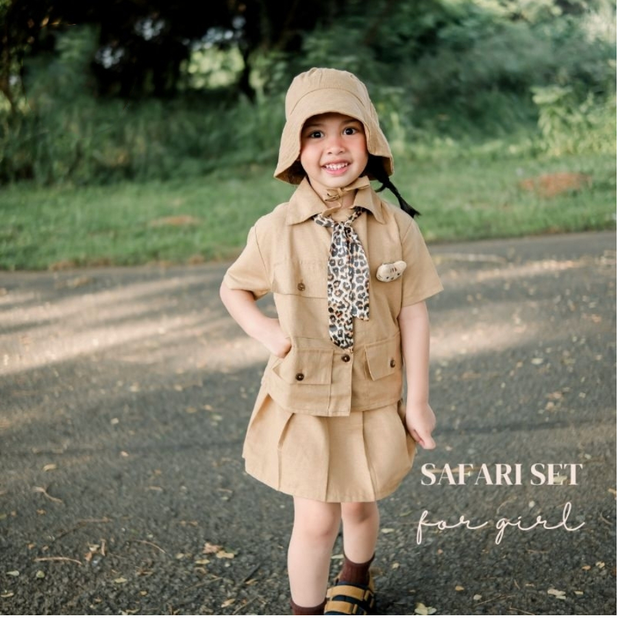 Jual Setelan kostum baju safari anak / safari set zoo / paket baju ...